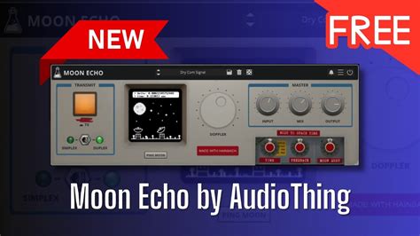 New Free Plugin Moon Echo By Audiothing Sound Demo Youtube