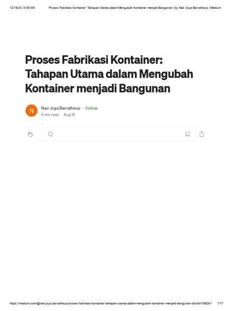 Proses Fabrikasi Kontainer Tahapan Utama Dalam Mengubah Kontainer Menjadi Bangunan By Nair