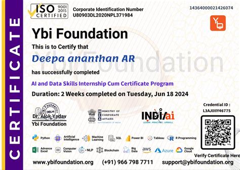 Ai Datascience Internship Learning Professionalgrowth Deepa