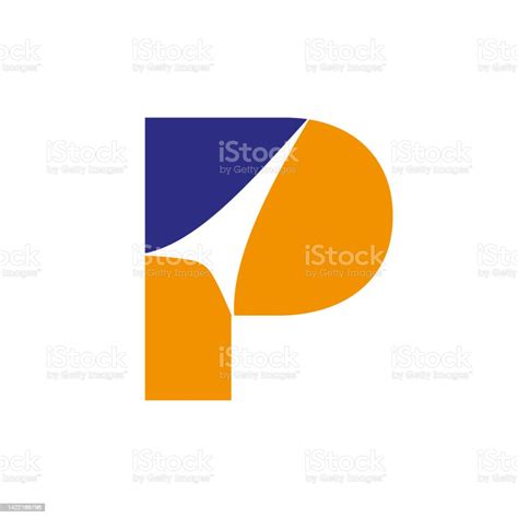 Desain Logo Huruf P Template Vektor Berbasis Inisial Monogram Huruf W