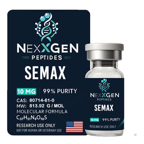 Semax 10mg Research Use Only Nexxgen Peptides