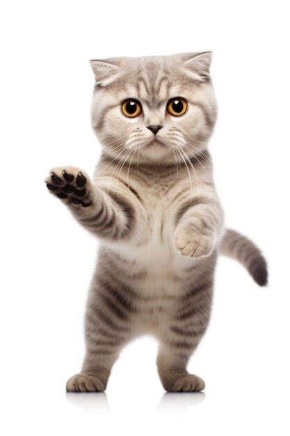 Premium Ai Image Cat With Wonky Facial Expression Isolated White