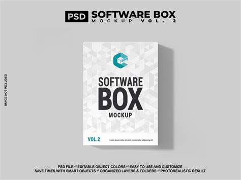 Software Box Template Psd High Quality Free Psd Templates For Download