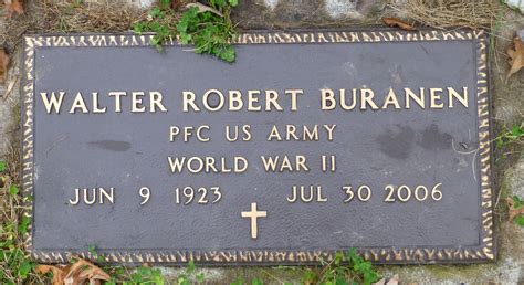 Walter Robert “walley” Buranen 1923 2006 Find A Grave Memorial