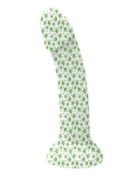 Wowie Pot Leaf Print Dildo Bo 24 004 03199 Lovers Lane