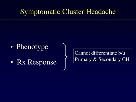 Ppt Cluster Headache Powerpoint Presentation Free Download Id5721488
