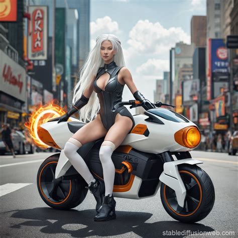Dragon Ball Style Hover Bike Ride Stable Diffusion Online
