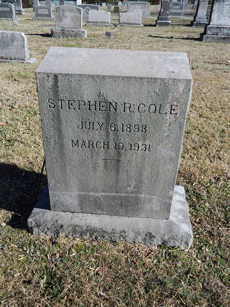 Stephen Ruffin Cole 1898 1931 Memorial Find A Grave