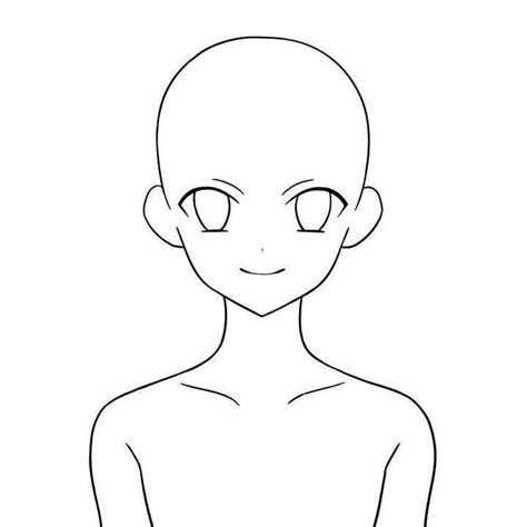 How To Draw The Head And Face Anime Style Guideline Front View Tutorial