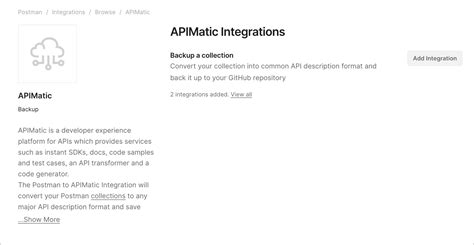 Integrate Postman With Apimatic Postman Docs