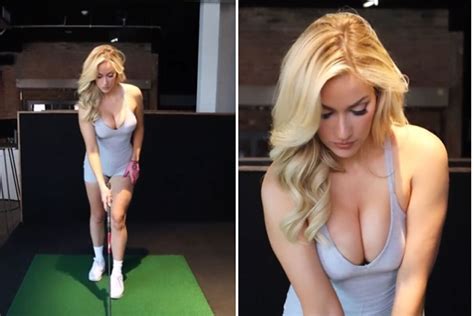 Paige Spiranac Fans Focus Elsewhere As She Shows How To Improve Golf