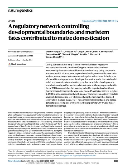 A Regulatory Network Controlling Developmental Boundaries And Meristem