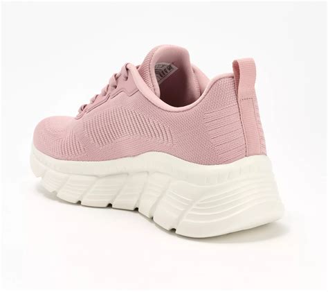 Skechers Bobs Sport B Flex Hi Washable Knit Lace Up Sneaker Flying Hi