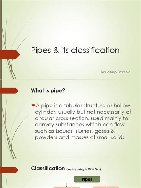 Classification Of Pipes Pdf Pipe Fluid Conveyance Building