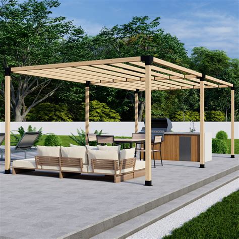 Pergolas With Slatted Roof Made In The Usa