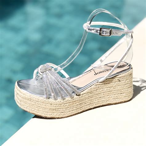 Flat Strass E Sisal Amarração Prata Fuel Fashion