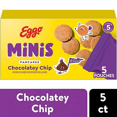 Eggo Minis Chocolatey Chip Frozen Pancake Bites 8 4 Oz 5 Count Fairway