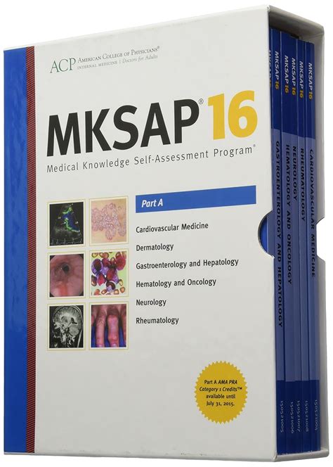 Mksap 16 Part A Medical Knowledge Self Assessment Program Author
