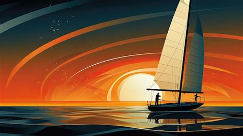 Premium Ai Image Navigates A Sailboat Using A Gps Chartplotter Seamlessly Blending Traditional