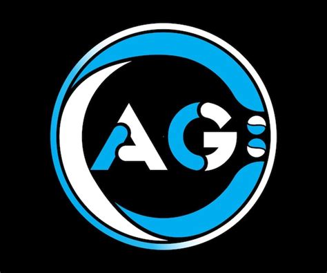 Premium Vector Ag Letter Logo Design With A Circle Shape Ag Logo Design With Unique And Simple