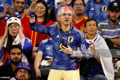 Japanese Football Fans During The Fifa World Cup Qatar 2022 Group E