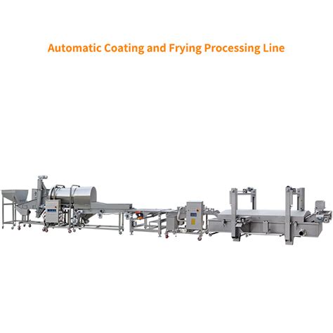 Automatic Coating And Frying Processing Line Used On Food Forming For Producing Various Of