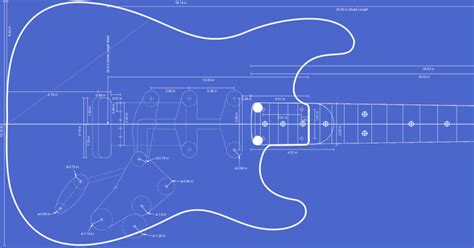 Fender Stratocaster Guitar Templates Electric Herald