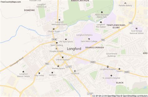 Longford Ireland Map Latitude And Longitude Where Is Longford