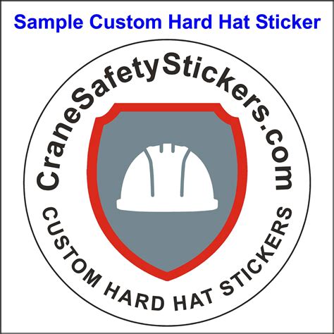 Custom Hard Hat Stickers Personalized Safety Helmet Decals
