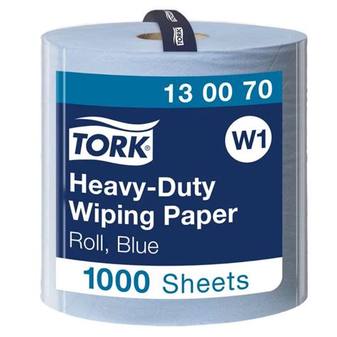 Tork Heavy Duty Wiping Paper Blue Jumbo Roll 369cm X 340m