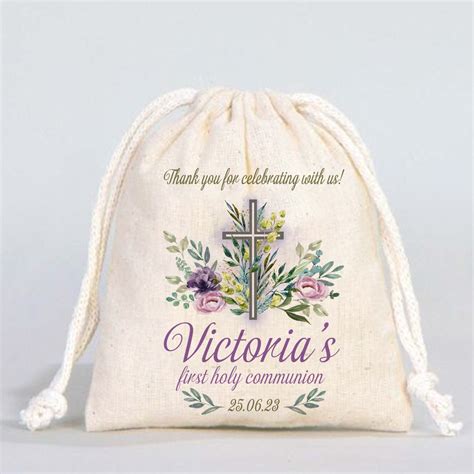 Personalized Eco Friendly Drawstring Pouch Bag Natural Cotton Fabric
