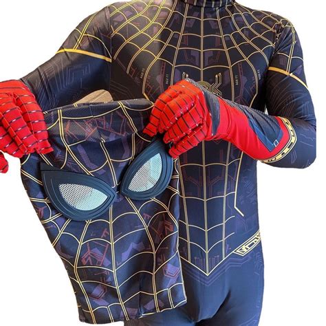 Adult Spider Man No Way Home Cosplay Costume Jumpsuit Outfits Hallowe
