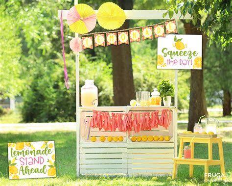 Lemonade Sign Printable Lemonade Stand Signs Printable Kit