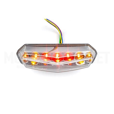 Rear Light With Turn Signals Derbi Senda Drd X Race Str8 Led Ce Type