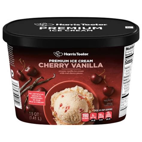 Harris Teeter® Premium Cherry Vanilla Ice Cream Tub 48 Oz Harris Teeter