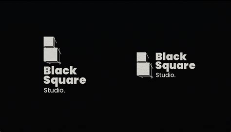Black Square Logo On Behance