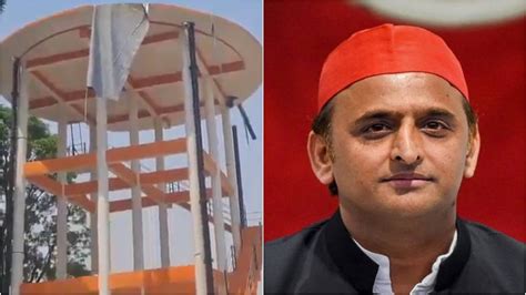 ‘corruption Tank Has Exploded ₹35 Cr Water Tank Bursts Ups