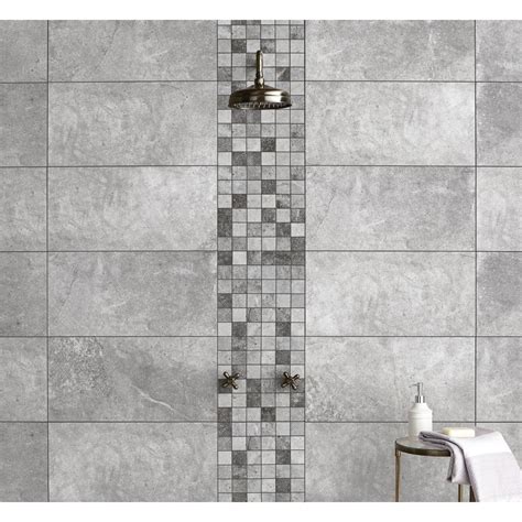 Silver Grey Bathroom Tiles Rispa