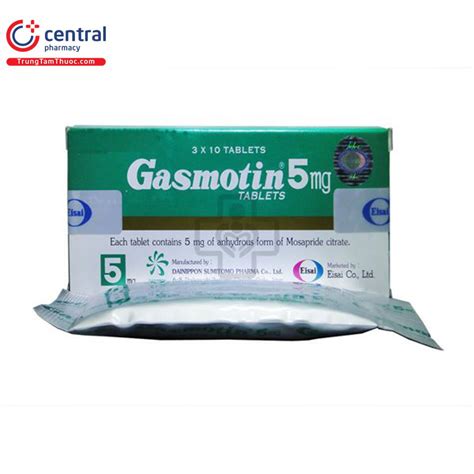 Thuốc Gasmotin 5mg Thuốc Chống Viêm Loét Dạ Dày