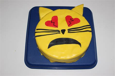 Sad Cat Birthday Cake