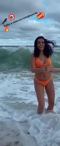 Beach Bouncing Boobs Bikini Orange Bikini Legs Youtube