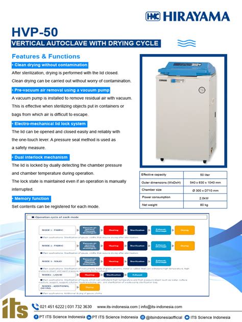 Hvp 50 Vertical Autoclave Overview Pdf Technology And Engineering