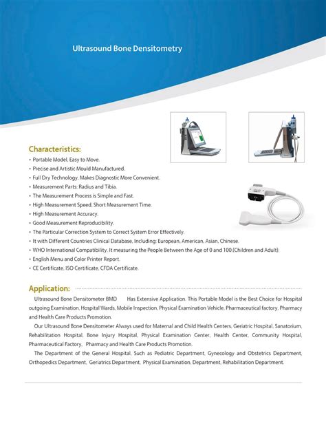 Portable Ultrasound Bone Densitometer
