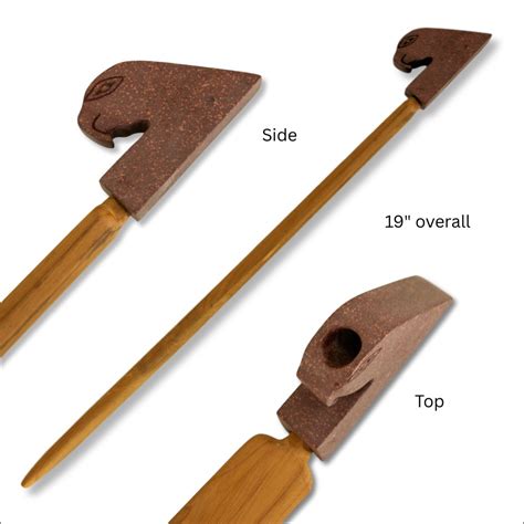 Catlinite Eagle Pipe 19” Crazy Crow Trading Post