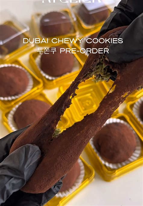 Dubai Chewy Cookies Semarang A Pistachio Delight Tiktok