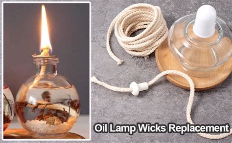 Isslly 65 5 Ft Cotton Wicks For Oil Lamps 1 8 In Braided