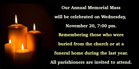 Memorial Mass Holy Redeemer