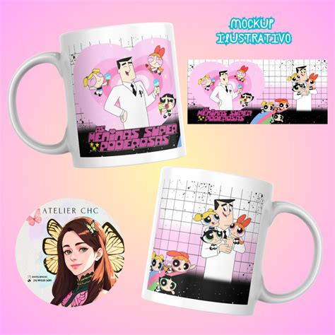 Caneca As Meninas Super Poderosas Com O Professor Utônio Shopee Brasil