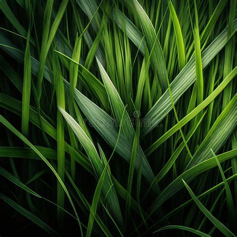 Verdant Grass Textured Background Generative Ai Stock Illustration