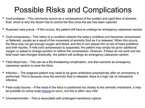 Amniotomy Episiotomypptx Pregnancy Reproductive Health